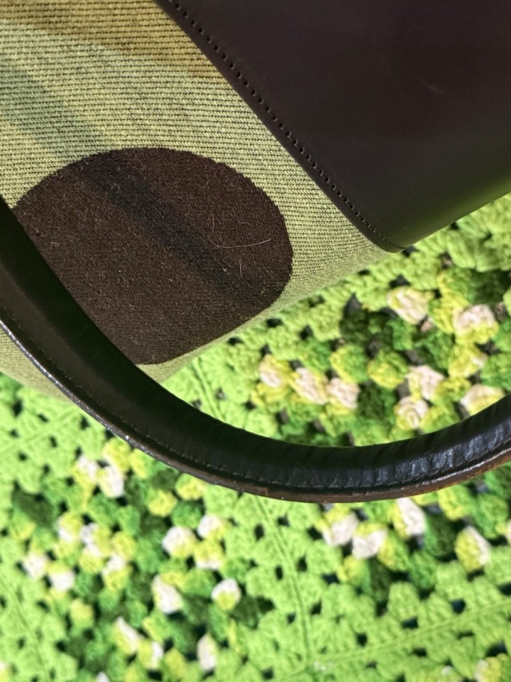 Hartmann Vintage Retro Apple Green Polka Dot Bag Carry On Travel Work ...