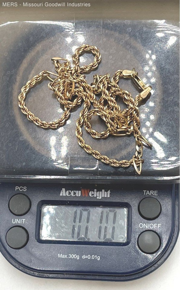 20.5" 14K Yellow Gold Figaro/Rope Chain Necklace - 10.10 Grams -NEEDS ...