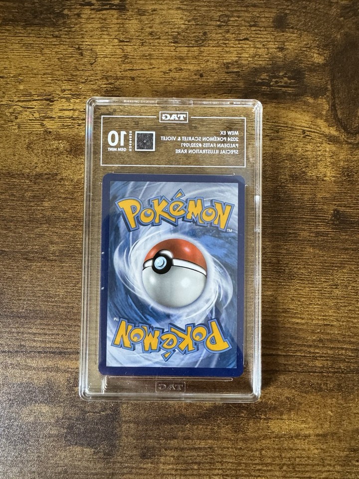 Pokemon Mew EX Bubble Mew TAG 10 Gem Mint 232/091 Sir SV Paldean Fates ...