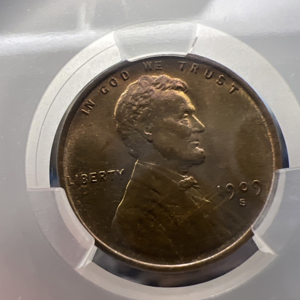 1909-S VDB 1c Lincoln Penny CAC holder MS 65 RB Witter Brick Lots of ...