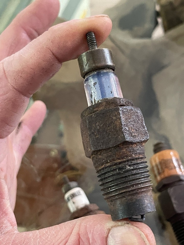 RARE Iridescent Glass Vintage Antique Spark Plug Early Car Motorcycle ...