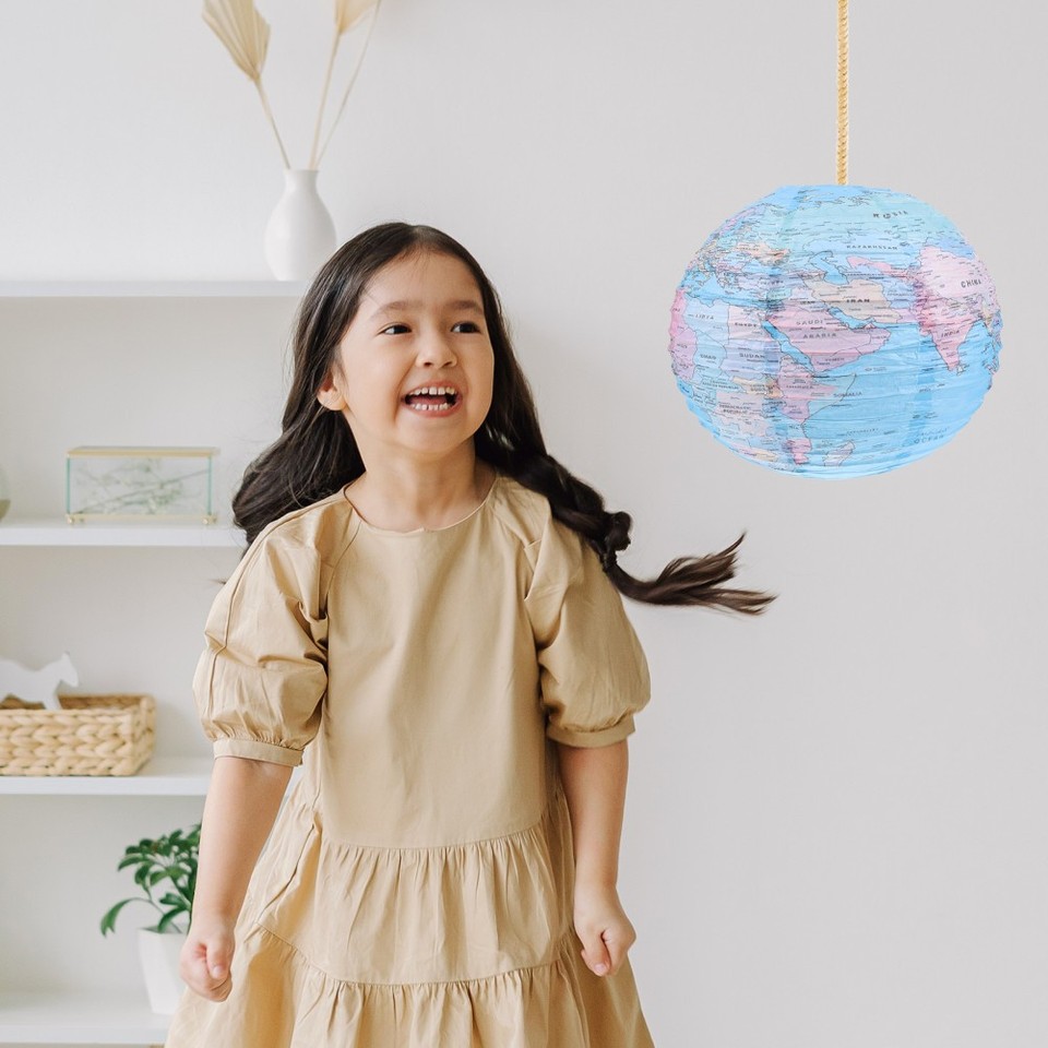 Paper Globe Decoration Hanging Lanterns Decorative Party Decorations ...