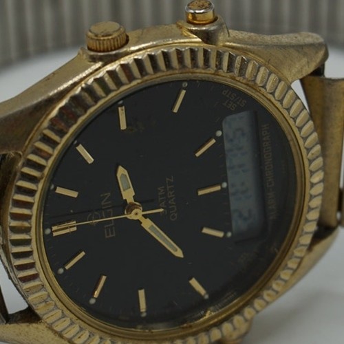 Elgin Analog / Digital Quartz Mens Watch New Battery | eBay
