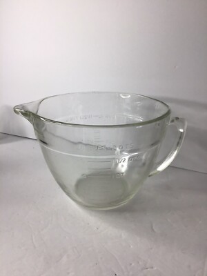 Anchor Hocking Fire King 8 Cup/2 Quart/2 Liter Glass Mixing/Measuring ...