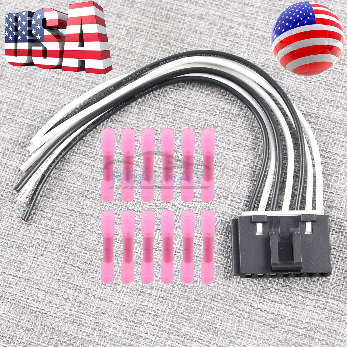 Blower Motor Resistor Plug Connector Pigtail for Chevy Silverado 1500 ...