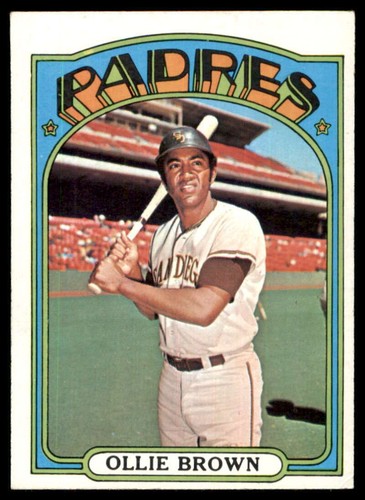 1972 TOPPS OLLIE BROWN SAN DIEGO PADRES #551 EX X4825 | eBay