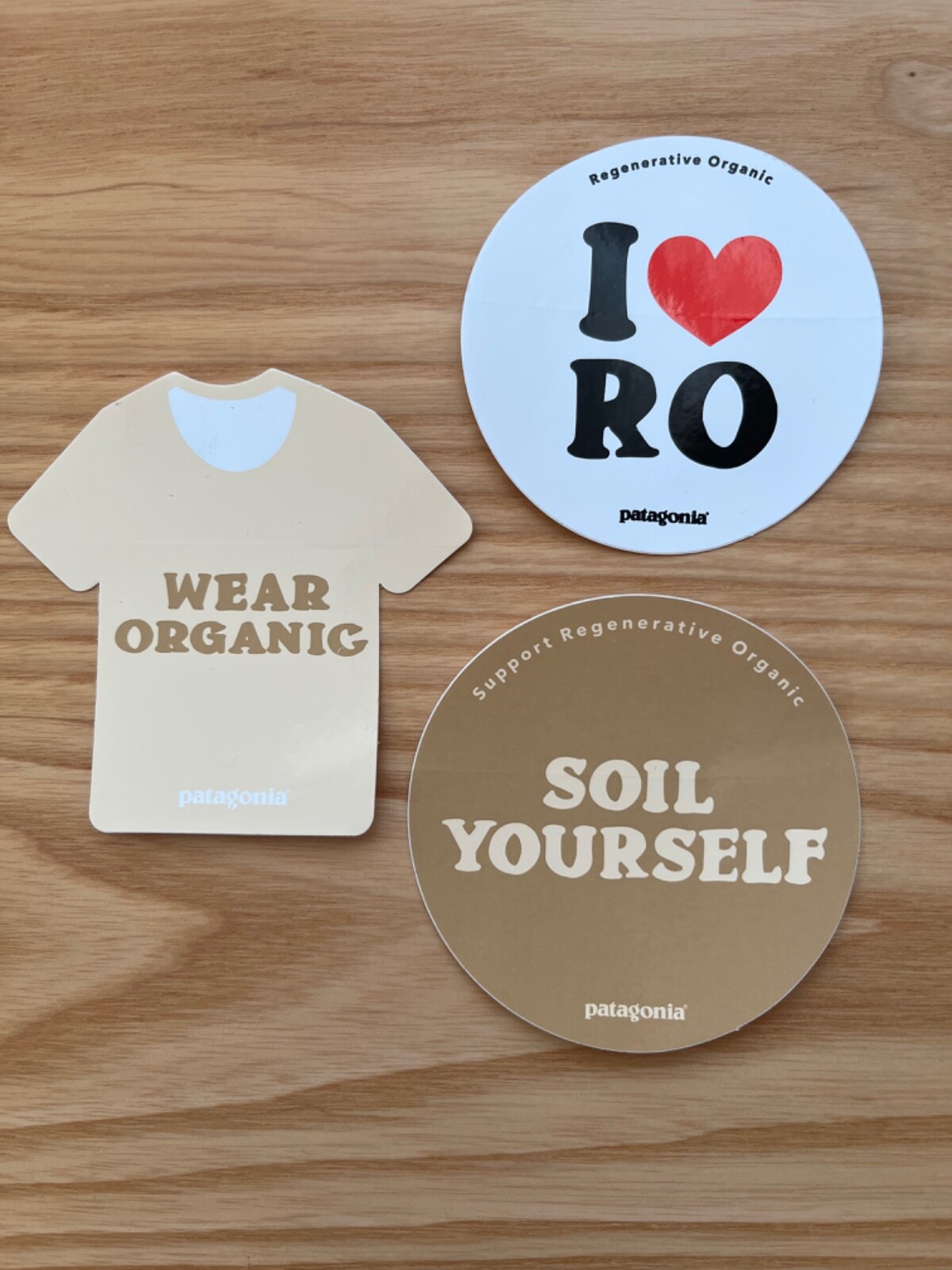 New PATAGONIA Wear ORGANIC REGENERATIVE Soil STICKER Decal SET OF 3 ...