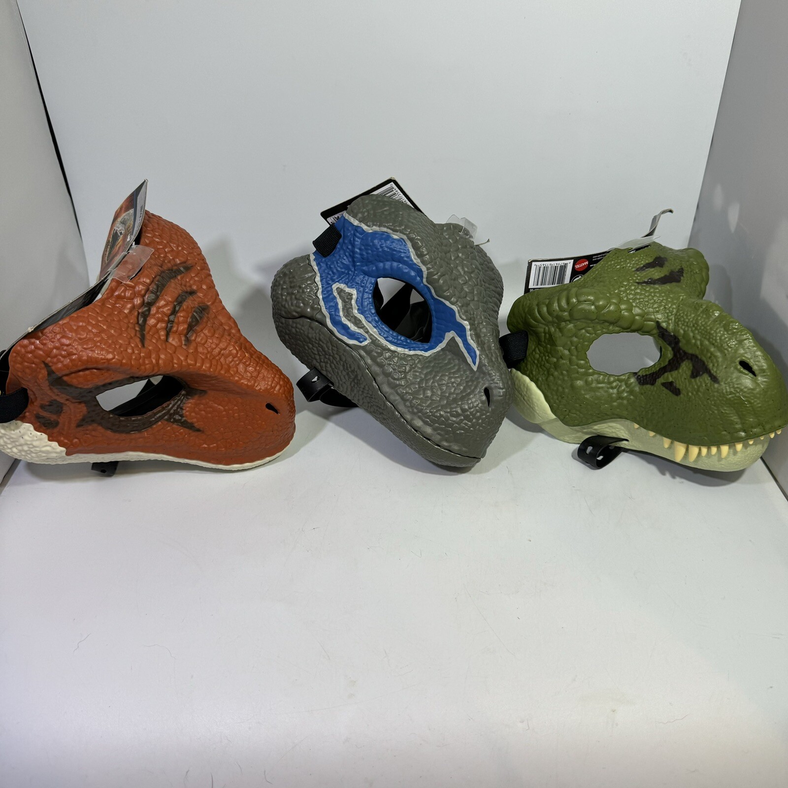 Jurassic World Lot Of 3 Masks T-Rex & Velociraptors Blue Mask | eBay