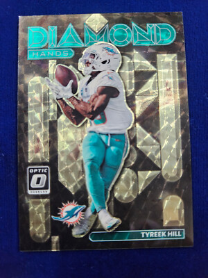 🌟 2022 Panini Donruss Optic Tyreek Hill DH7 DIAMOND HANDS Gold Vinyl ...