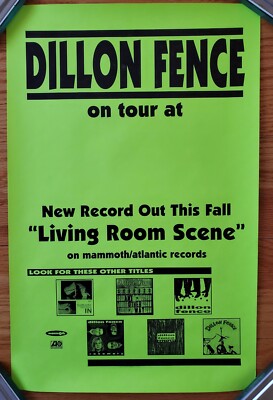 Dillon Fence Promo Tour Poster "Living Room Scene" Never Hung 11"x17 ...