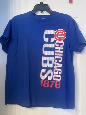Chicago Cubs 1876 MLB Genuine Merchandise Mens T-Shirt Blue Crew Neck ...