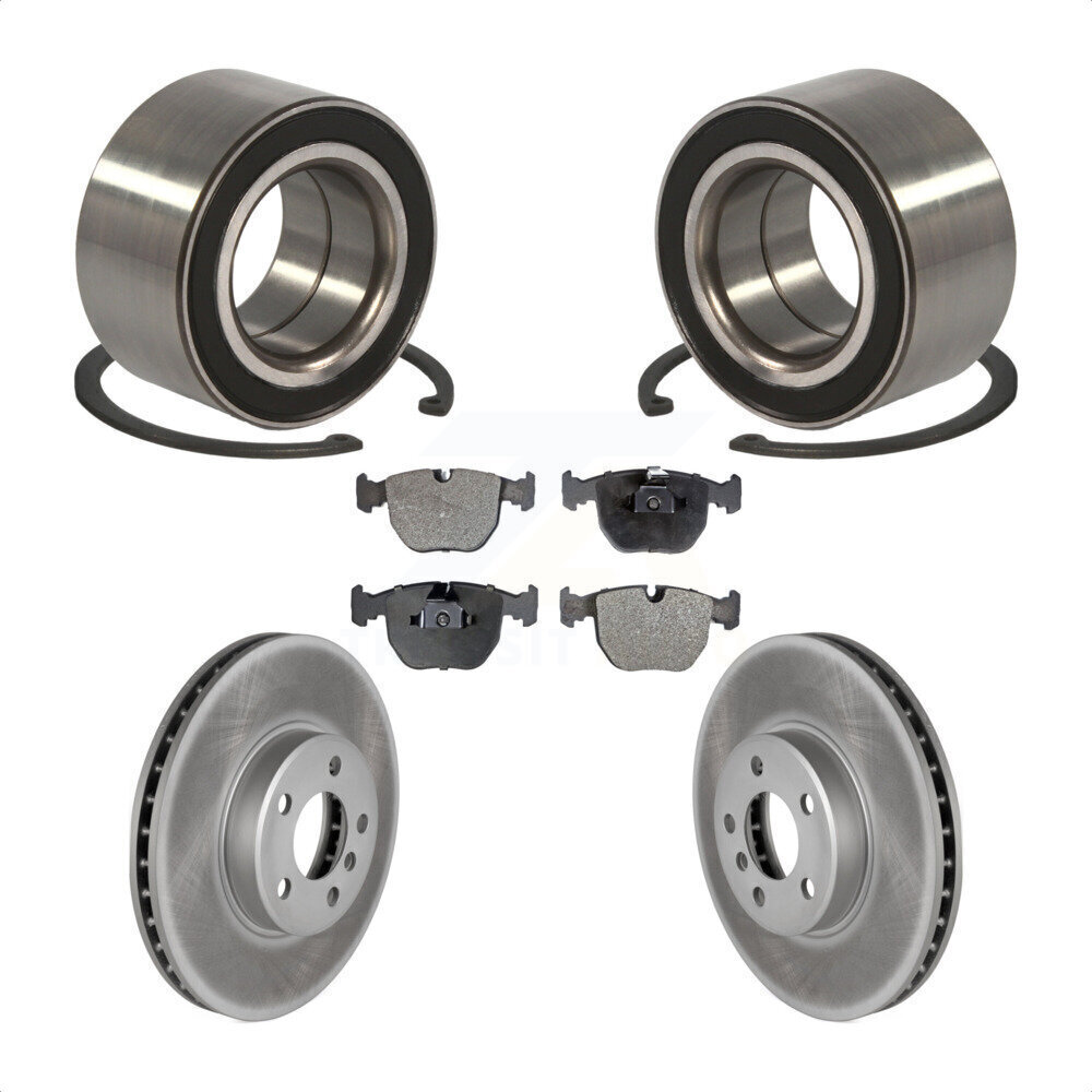 [Front] Wheel Bearing Coated Disc Brake Rotors And Pads Kit For BMW X5 ...
