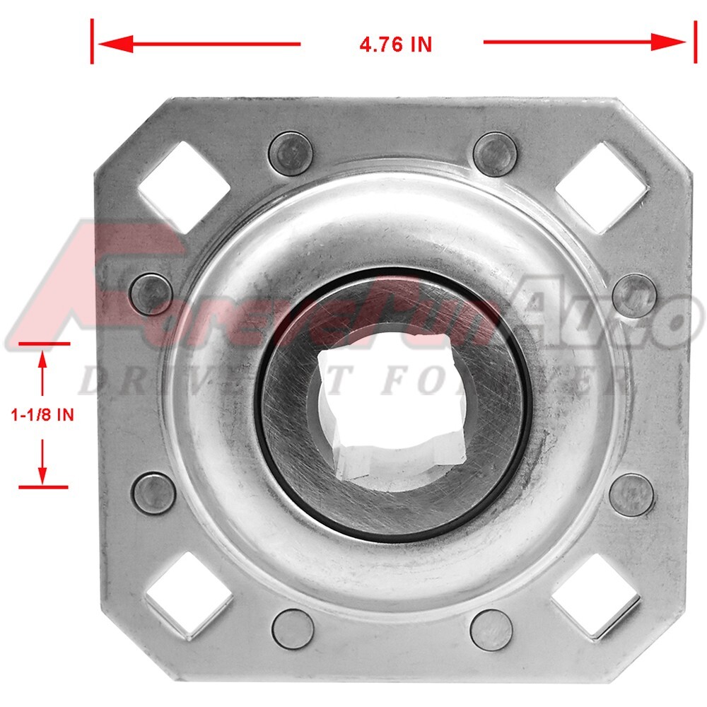FD208R1-1/8 ST208-1-1/8N Harrow Flange Disc Bearing Unit 1-1/8" Square ...