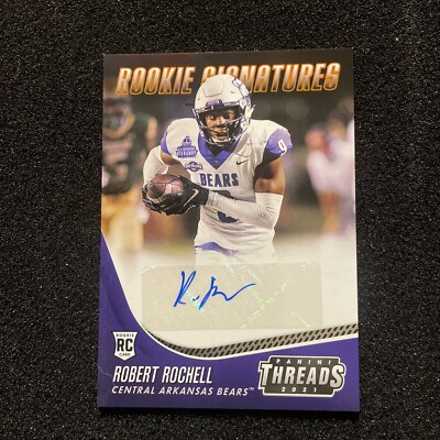 Robert Rochell RC Autograph 2021 Threads Rookie Signatures LA Rams Auto ...