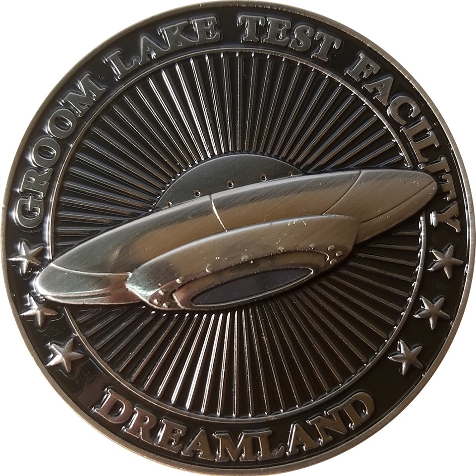 Area 51 Groom Lake Nevada-Marvin Martian Alien UFO Challenge Coin OCPM ...