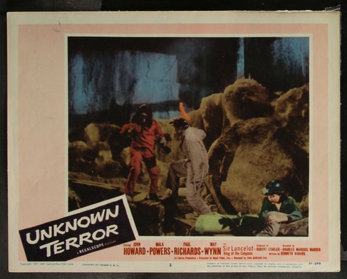 UNKNOWN TERROR LOBBY CARD MOVIE POSTER 1957 MALA POWERS | eBay