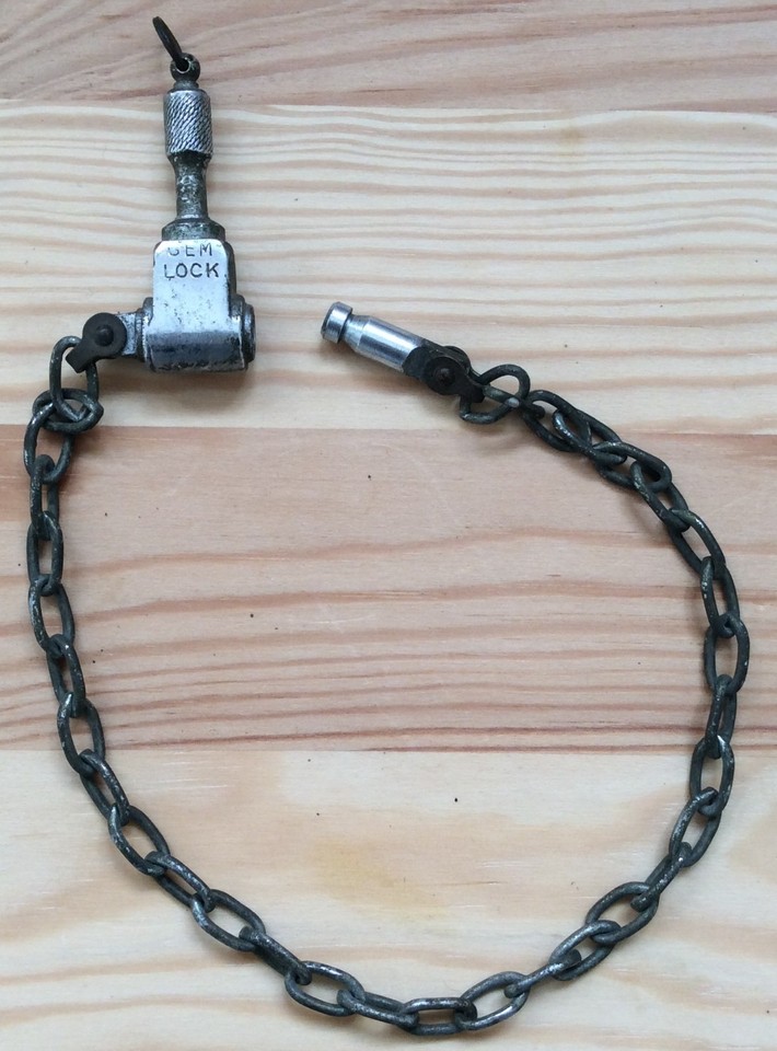 Lucas Gem Lock & Key Vintage Bike Lock Made In England. In Working ...
