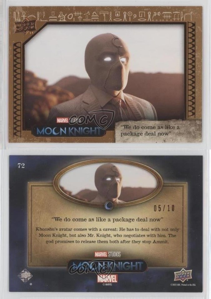 2023 Upper Deck Moon Bronze 5/10 Mr Knight #72 01m8 | eBay