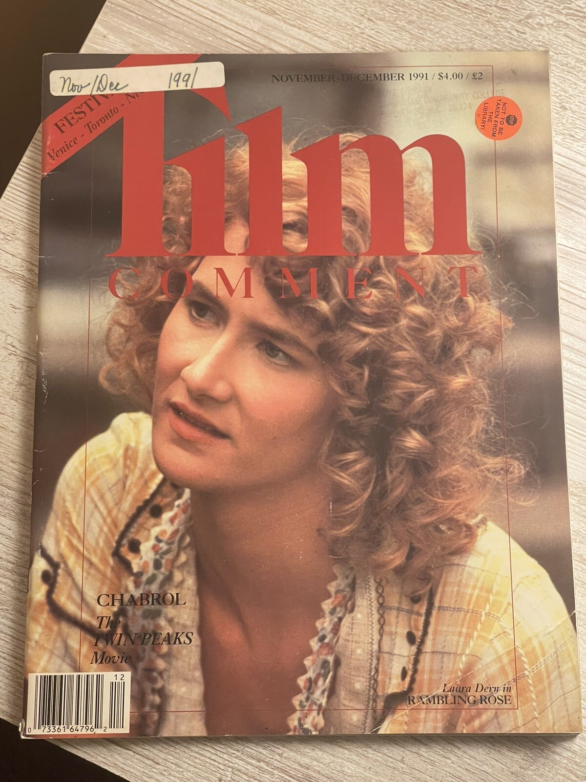 Film Comment Magazine 1991 Nov/Dec - Laura Dern / Rambling Rose *Rare ...
