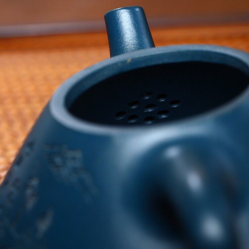 180ml Hand Carved Tea Pot Certificate Paper Yixing Zisha Tianqing Clay ...