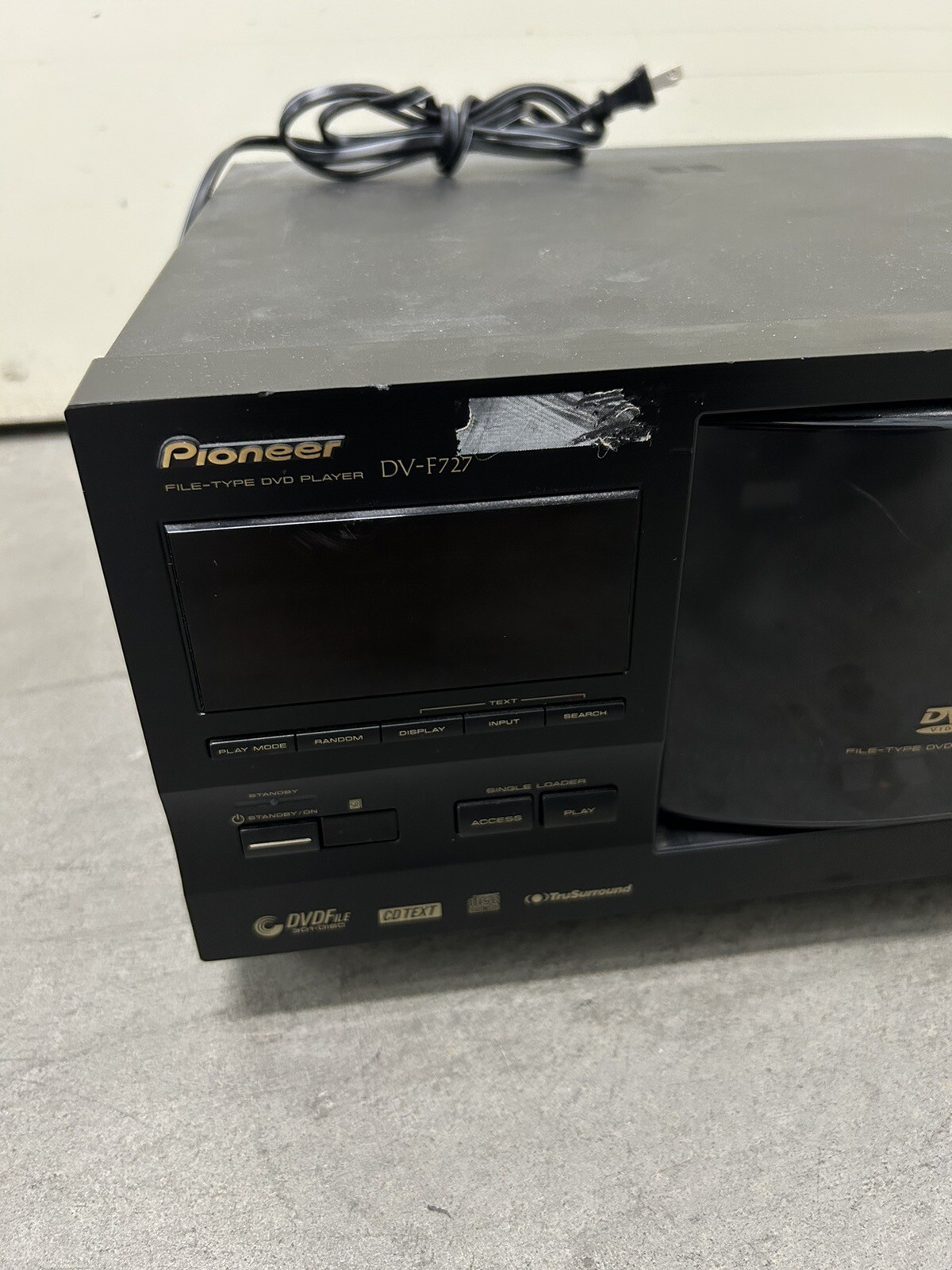 RARE Pioneer DV-F727 301 Disc DVD / CD Changer Currently Untested Sold ...
