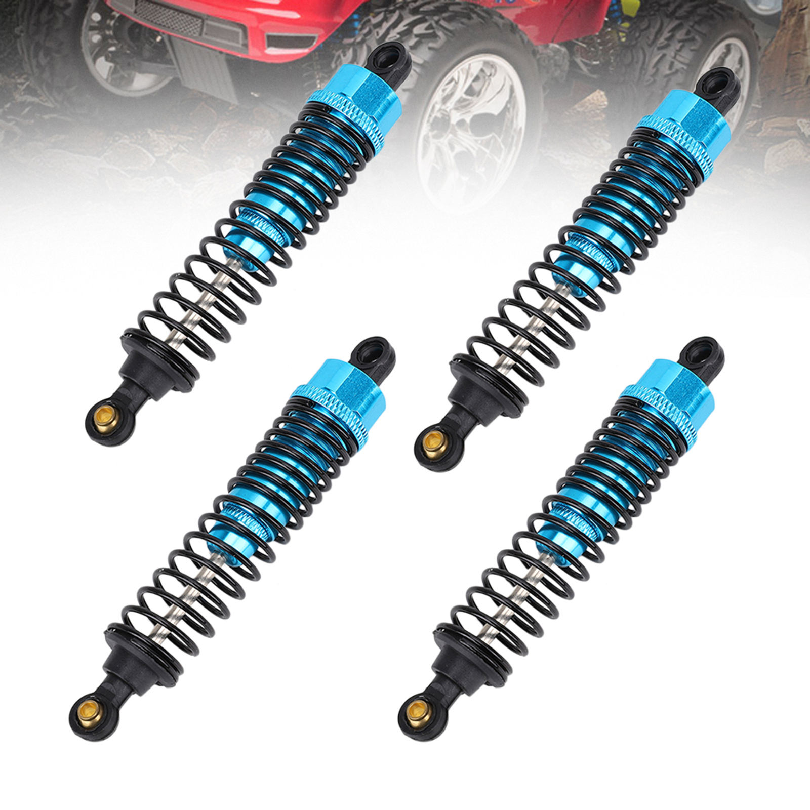 4Pcs RC OffRoad Vehicle Metal Shock Damper Part For HSP 106004 Remote ...