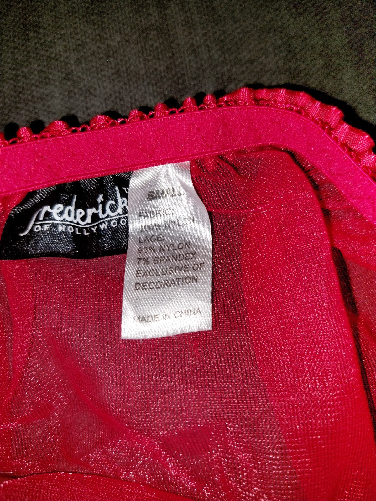 Frederick's of Hollywood Red Lacy Lingerie Nightie Si… - Gem