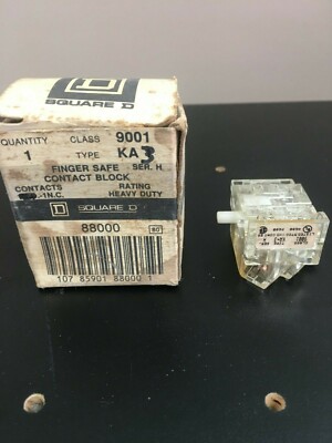 Square D Finger Safe Contact Block 9001 KA3 | eBay