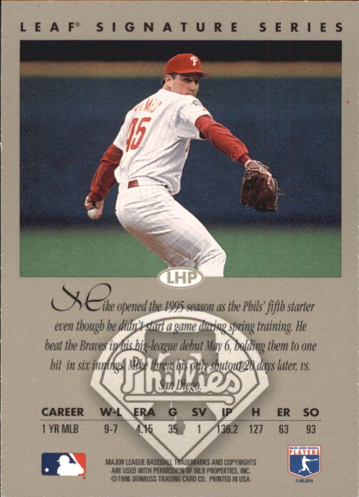 1996 Leaf Signature Autographs Gold #157 Mike Mimbs NM-MT | eBay