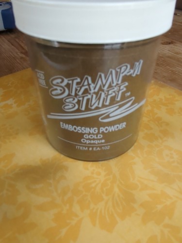 GOLD OPAQUE Embossing Powder-Stamp-n Stuff, 1/2lb jar | eBay