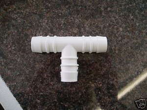 CARAVAN MOTORHOME WATER FLEXI HOSE PIPE T PIECE CONNECTOR 3/4" - PART ...