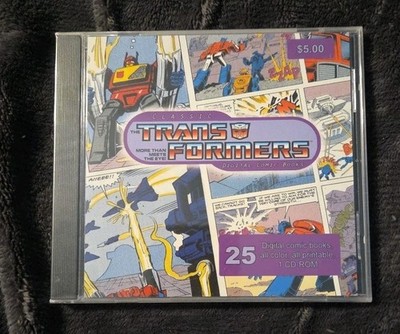 Classic Transformers Digital 25 Comic Books CD ROM Hasbro 2009 New | eBay