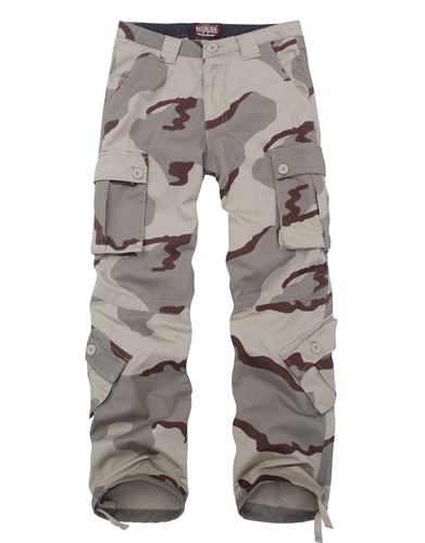 Match Men's Wild Camo Cargo Pants Size 32 Beige - Durable, Multi-Pocket ...