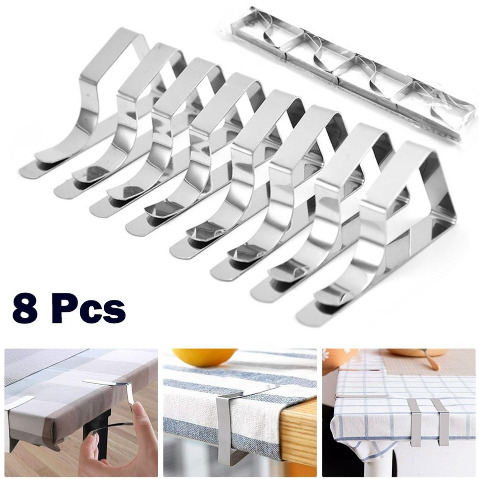 Table Cloth Clips Tablecloth Holders 6.5*3cm Adjustable Wedding Easy ...