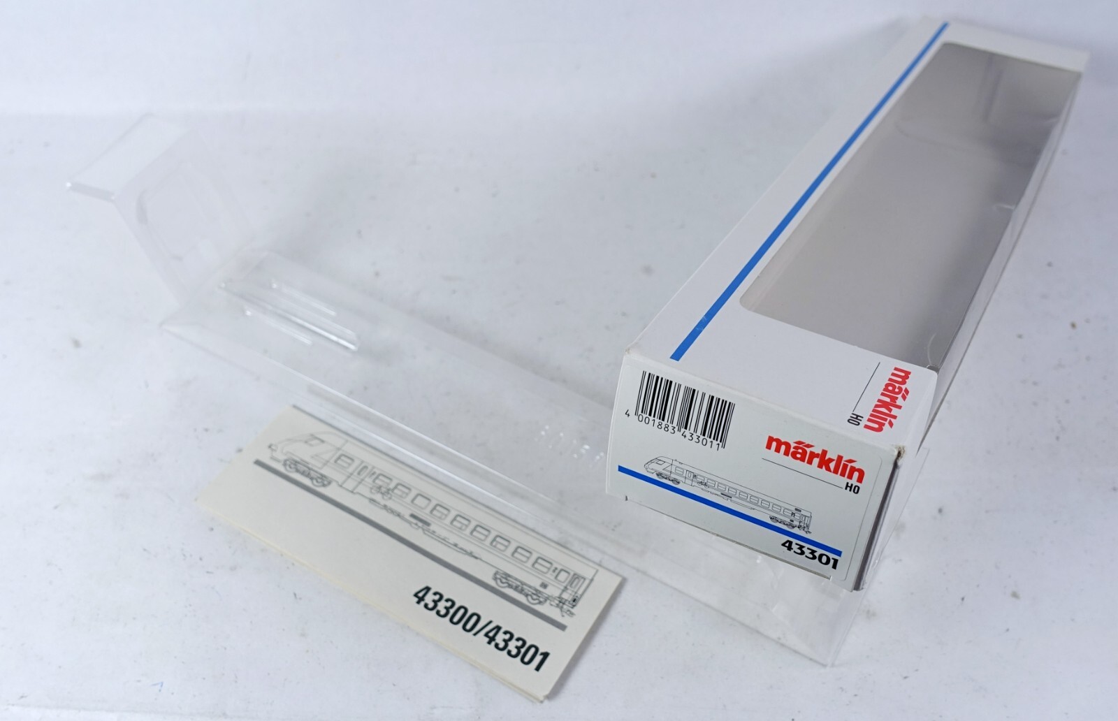 Märklin 43301 LEERKARTON IC Steuerwagen Personenwagen H0 Leerverpackung ...