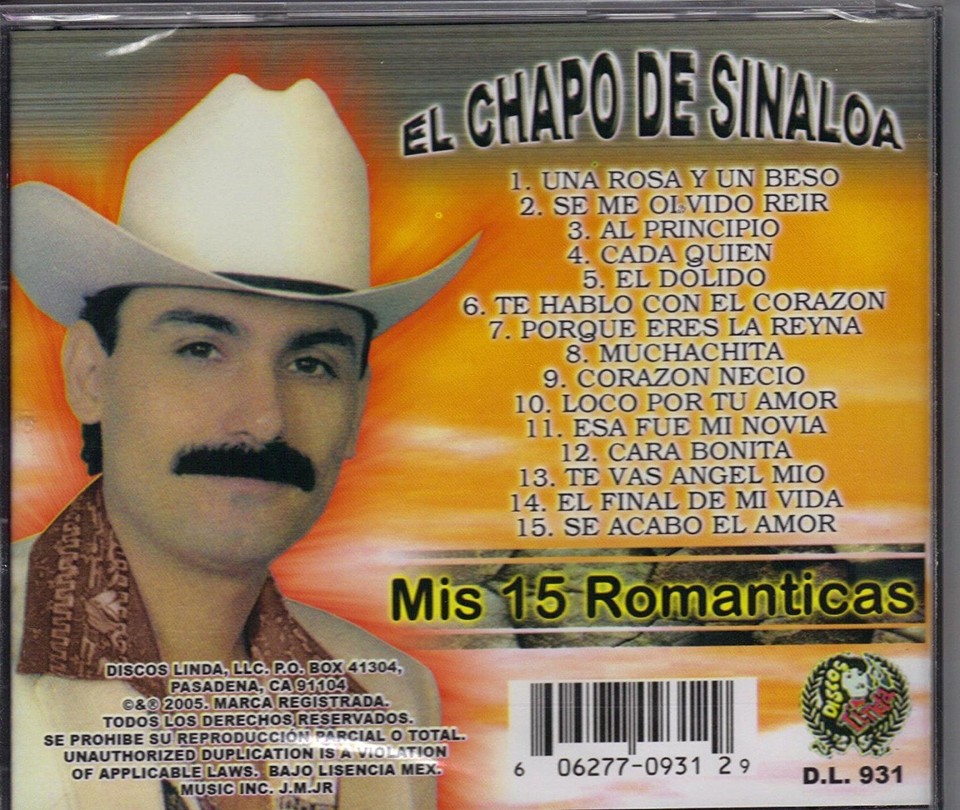 El Chapo De Sinaloa Mis 15 Romanticas CD New Nuevo Sealed | eBay