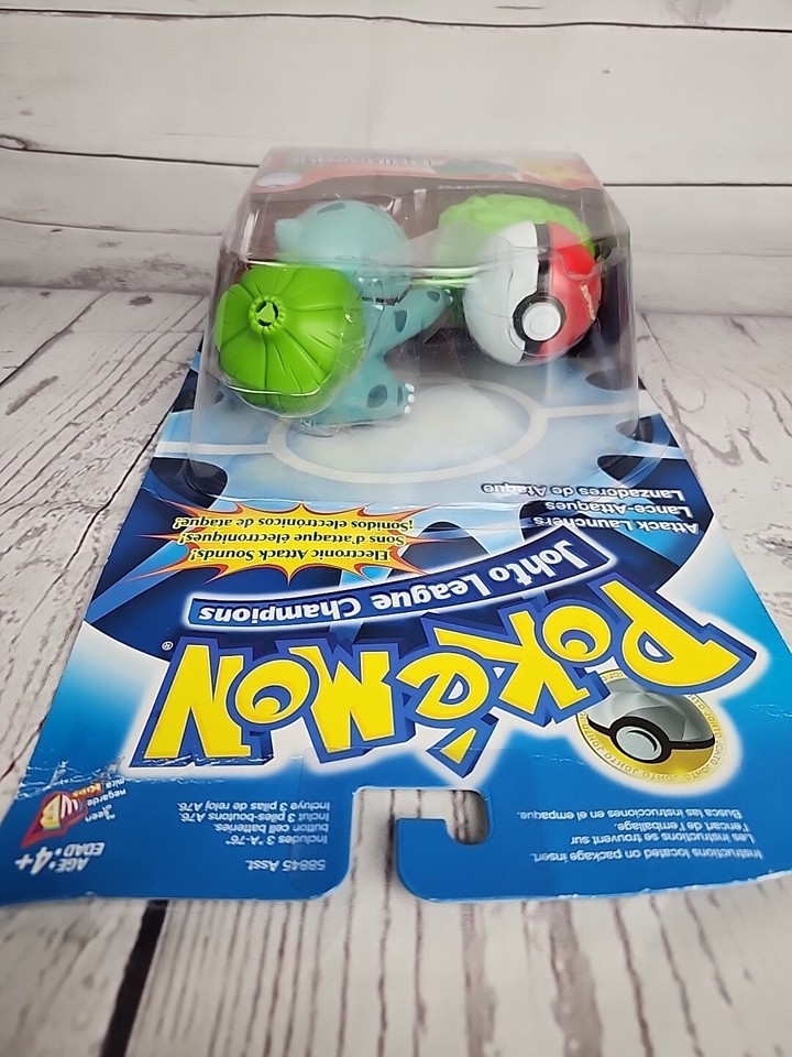 Pokémon Johto League Champions Bulbasaur w Pokeball Launcher Figure ...