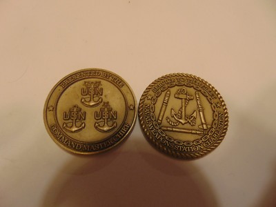 CHALLENGE COIN USN COMMAND MASTER CHIEF NAVAL WEAPONS STATION ...