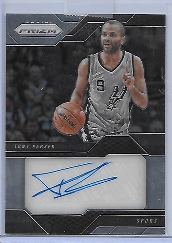 2016-17 Panini Prizm TONY PARKER autograph auto San Antonio Spurs #19 ...