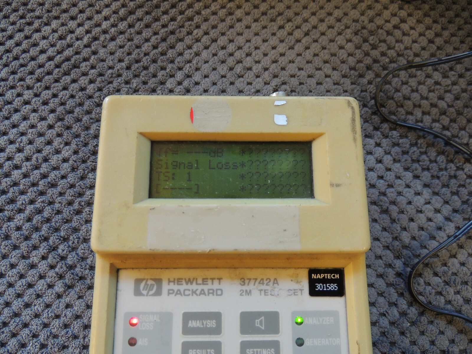 HP/Agilent 37742A 2M 2Mb/s Handheld Digital Telecommunication Test Set ...