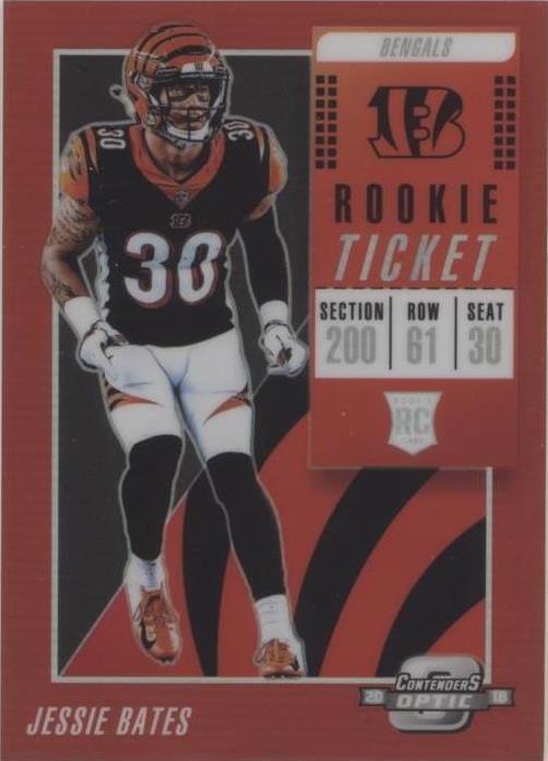 2018 Panini Contenders Optic - Rookie Ticket Jessie Bates III #93 Red ...