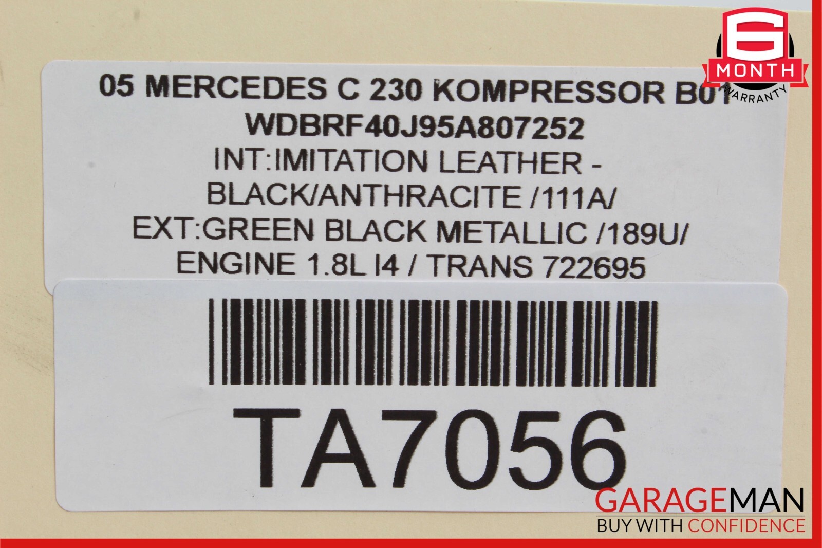 03-05 Mercedes W203 C230 Engine Air Intake Supercharger Cover ...