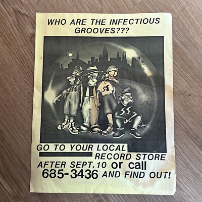 VINTAGE 80'S Infectious Grooves Release Promo FLYER Suicidal Tendencies ...
