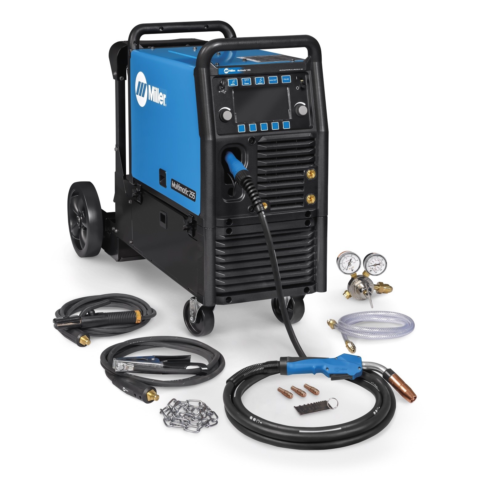 Miller Multimatic 255 Pulsed Multiprocess Welder W/running Gear (951767 ...