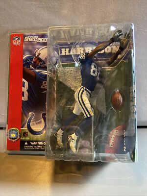 NFL Sports Picks Series 2 Marvin Harrison Colts Figure [Blue Jersey ...