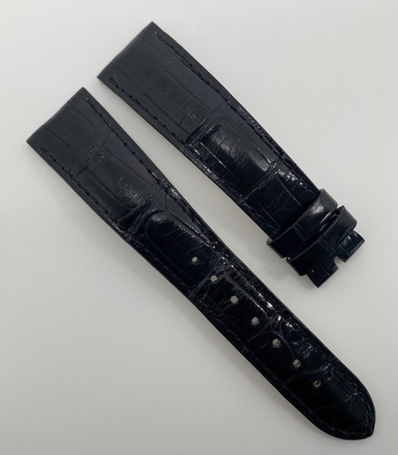 Authentic Zenith 20mm x 16mm Shiny Black Alligator Watch Strap Band 20 ...