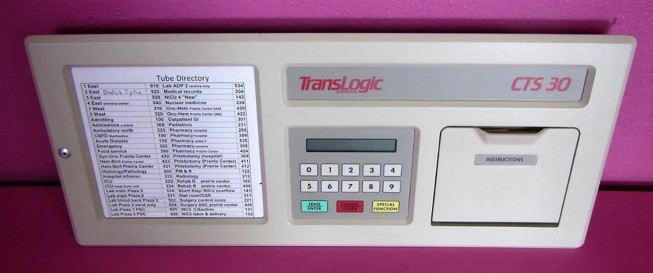 Swisslog Translogic CTS-30 56465204 PTS Pneumatic Tube System Control ...