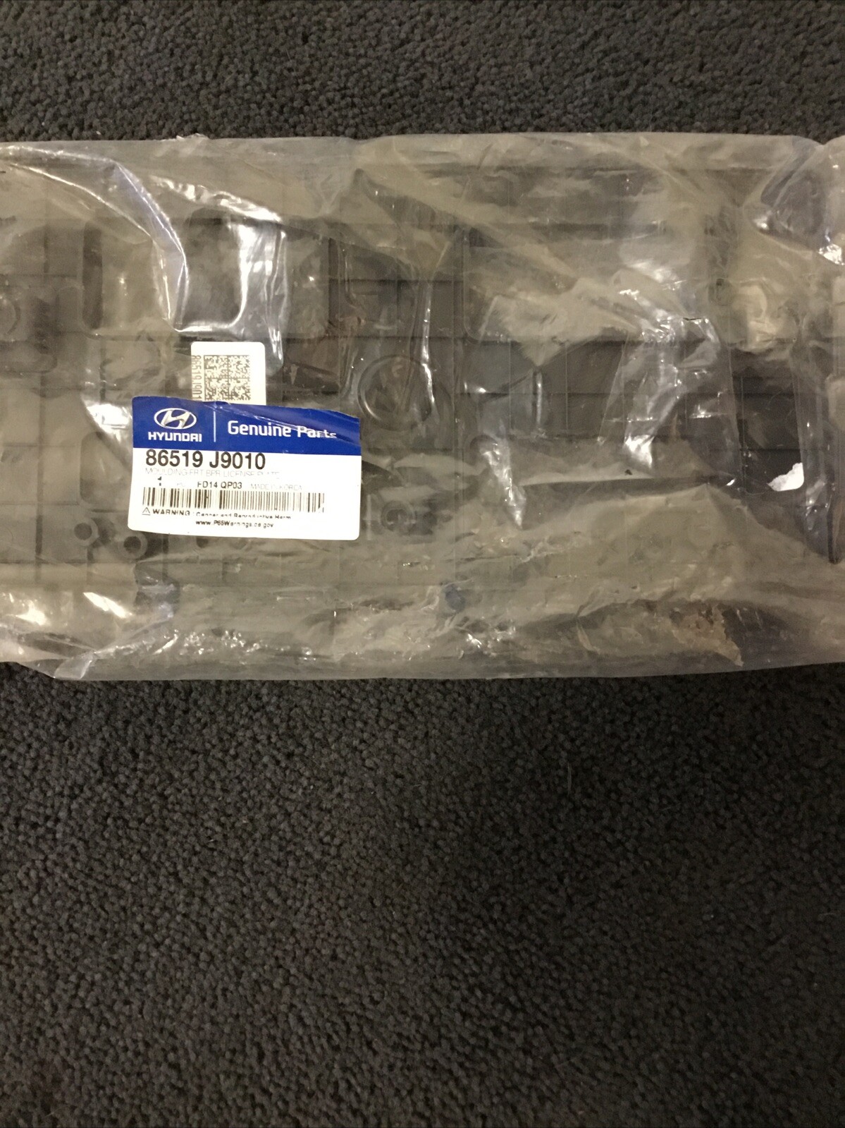 Genuine OEM Hyundai Front License Plate Bracket | eBay