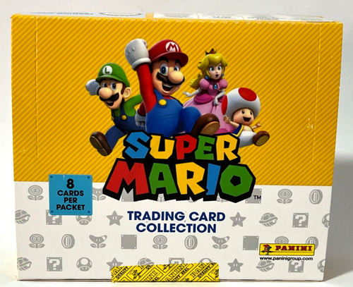 2022 Panini SUPER MARIO TCG - 18 Packs Factory Sealed Booster Box Mario ...