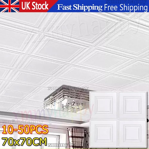 50X Large Drop Ceiling Tiles Wall Sticker XPE Self-adhesive Ceiling ...